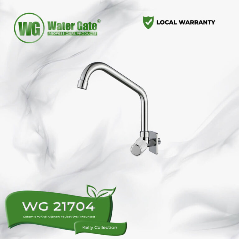 Water Gate WG 21704 | Ceramic White Kitchen Faucet Wall Mounted - Watergate