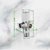 Water Gate WG 21707L | Ceramic White Angle Valve L-Type - Watergate