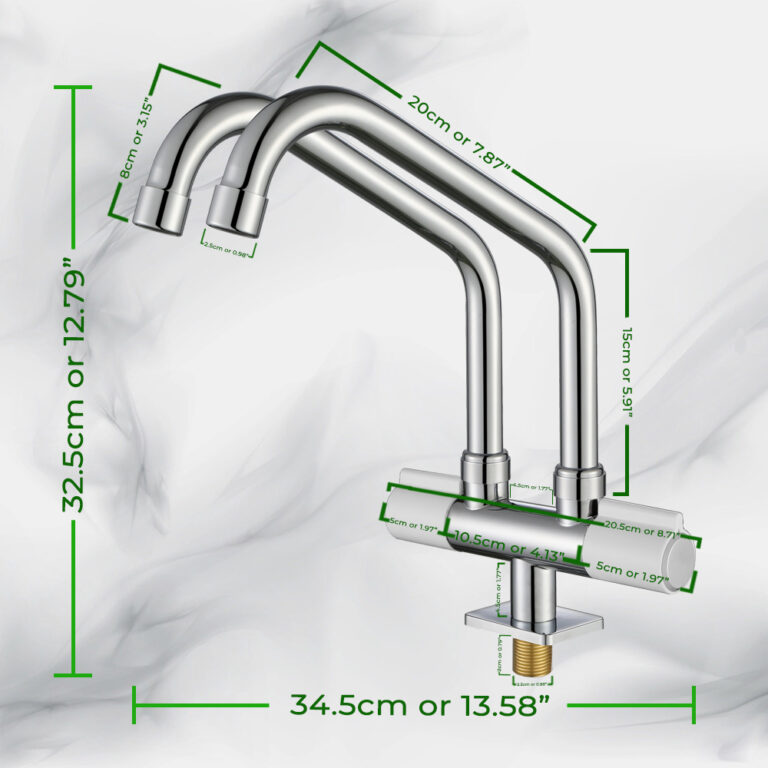 Water Gate WG 21703 | Ceramic White Kitchen Faucet - Watergate