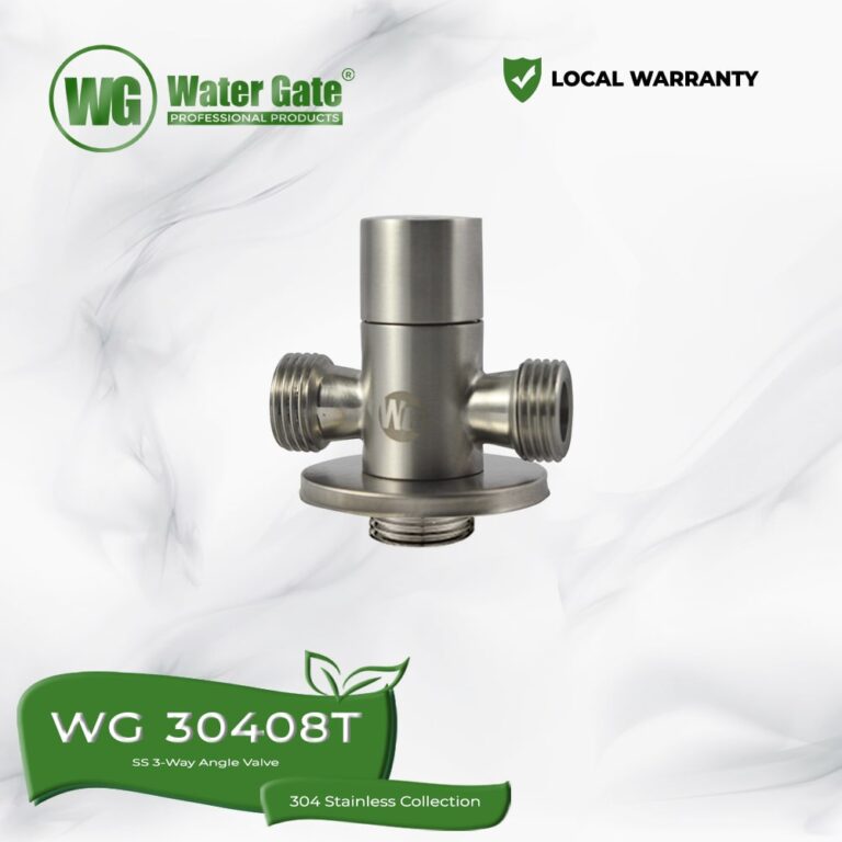 Water Gate WG 30408T | Stainless Steel 3-Way Angle Valve - Watergate