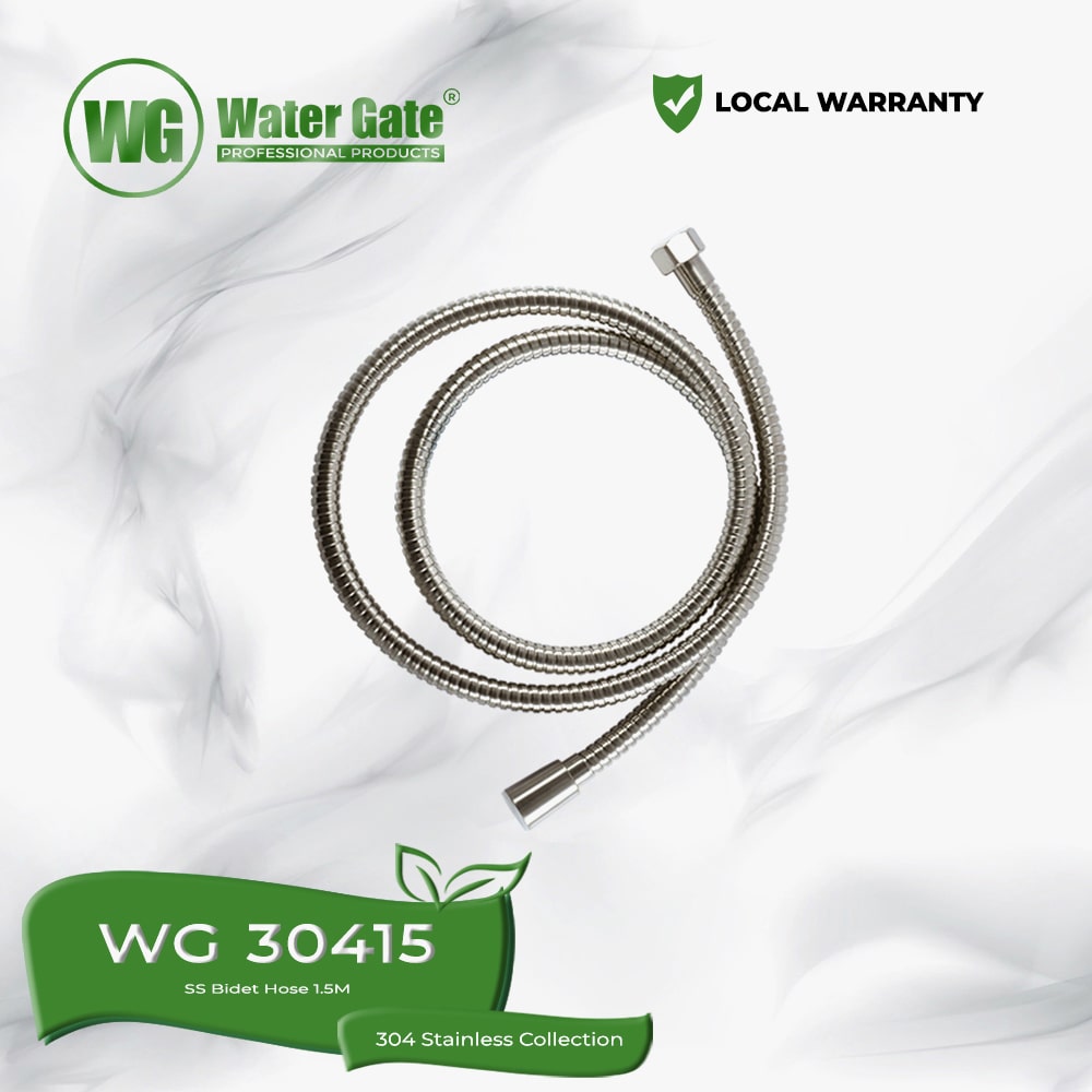 Water Gate WG 30415 | Stainless Steel Bidet Hose 1.5M - Watergate