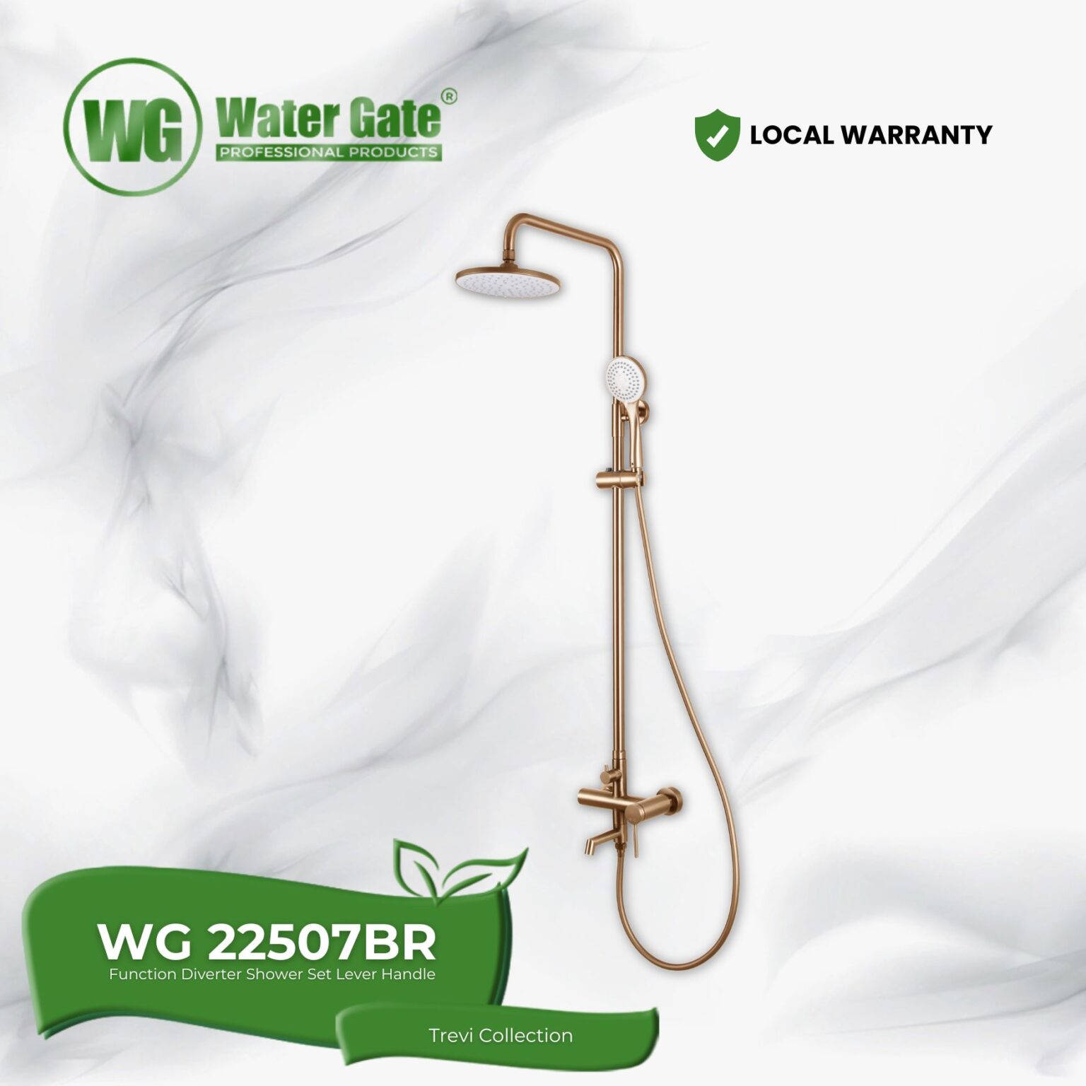 Water Gate WG 22507BR | 3 Function Diverter Shower Set Lever Handle ...